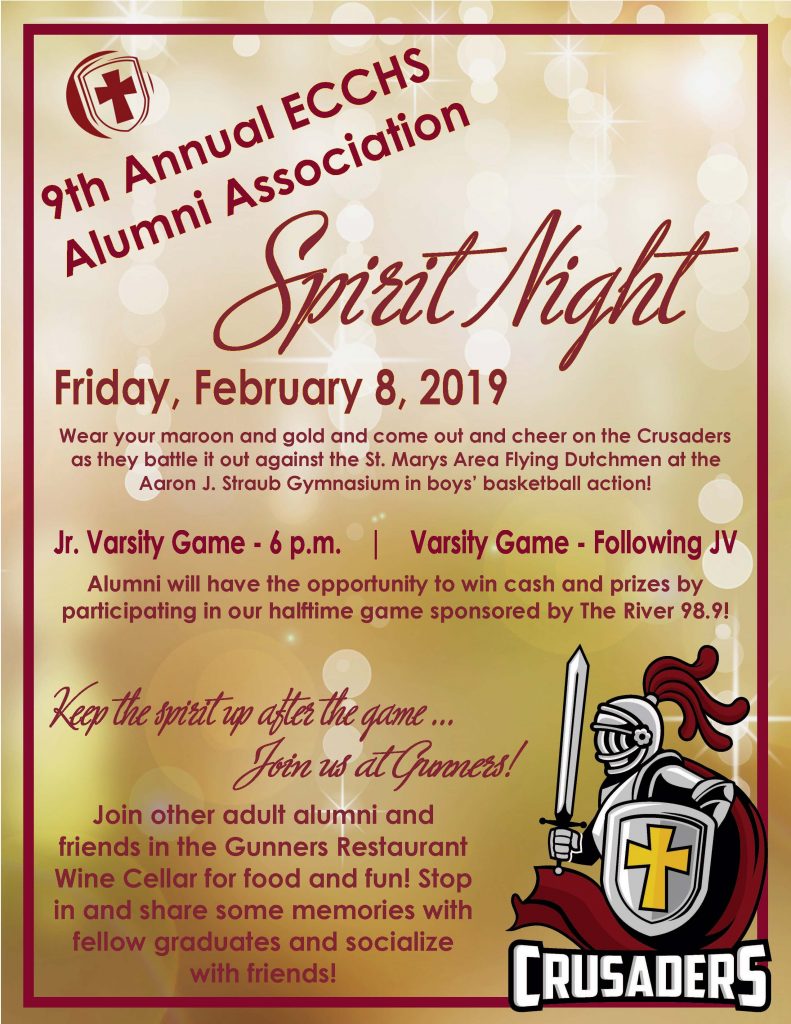 ECCHS Alumni Association to hold 9th Annual “Spirit Night” | Elk County ...